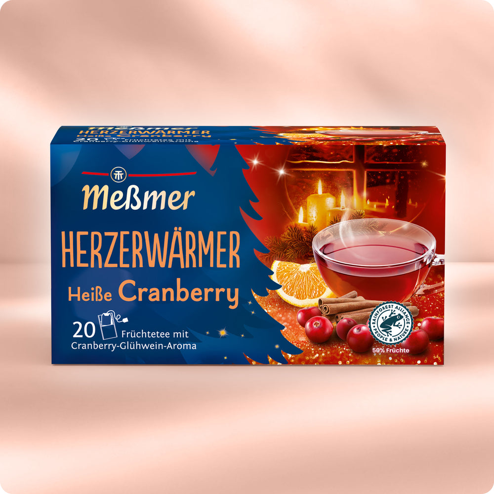 Meßmer Herzerwärmer Tee | Mit Cranberry-Glühwein-Aroma