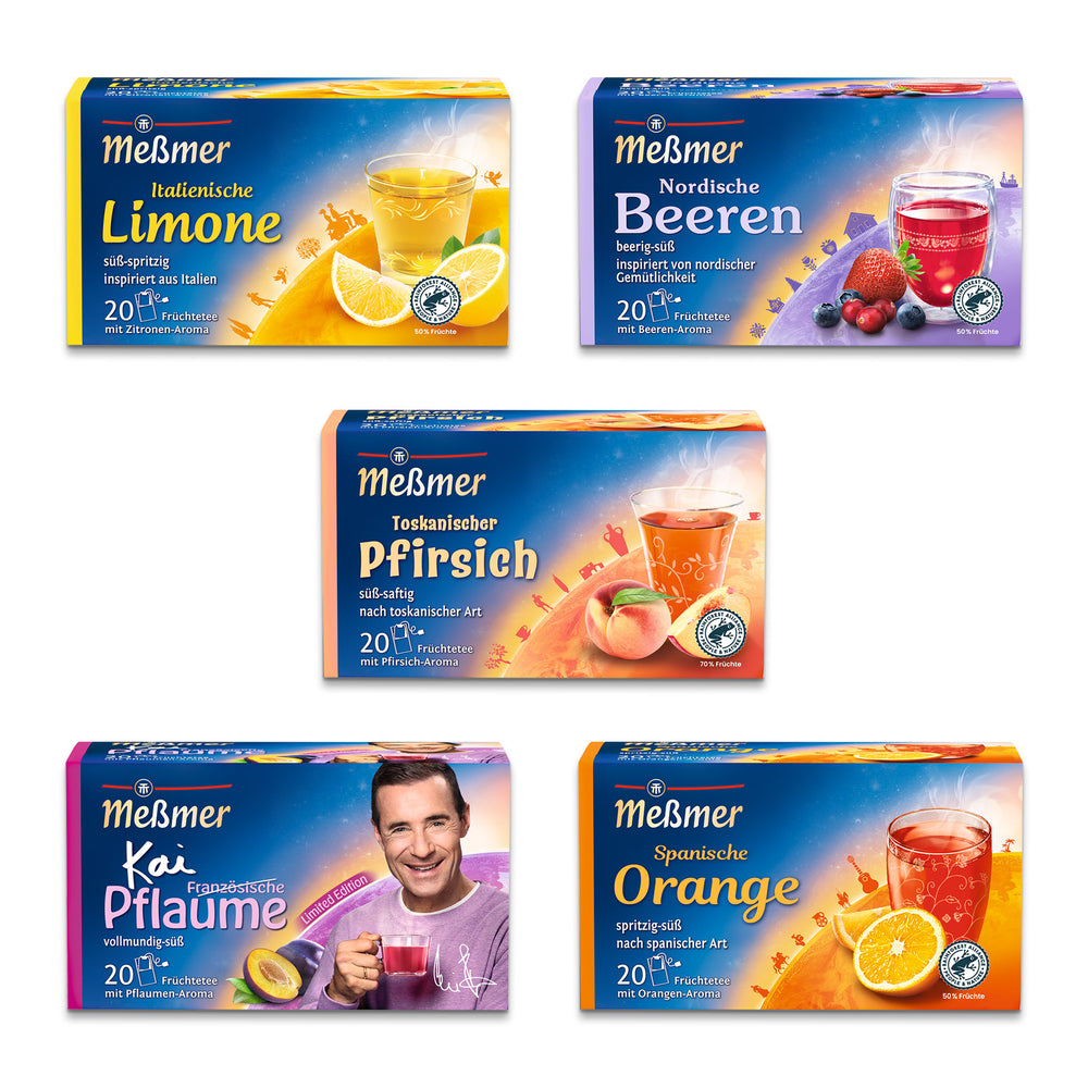 Meßmer Ländertee Bestseller-Set: 5 Ländertee-Sorten (100 Beutel)